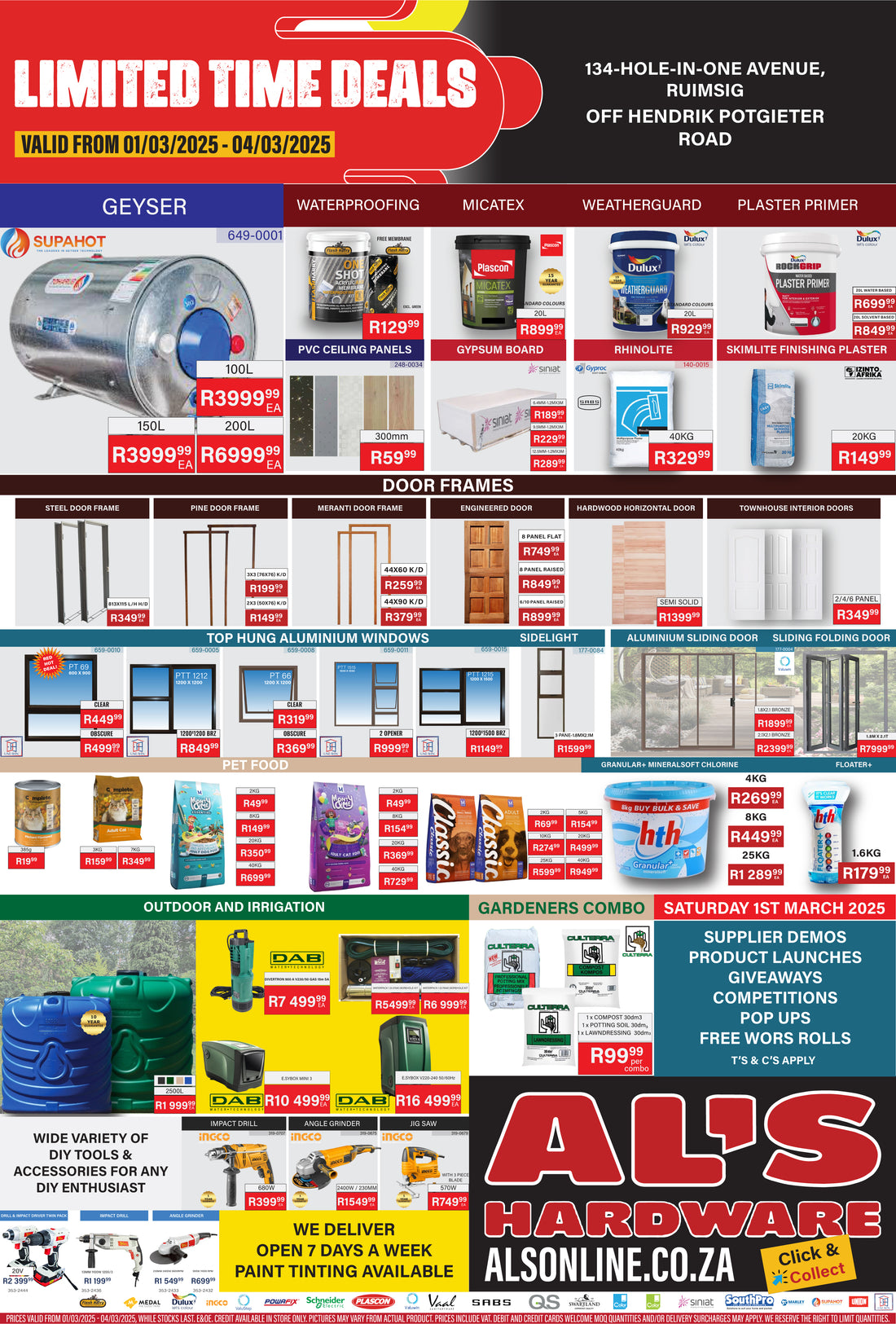 Al's Hardware Promotion