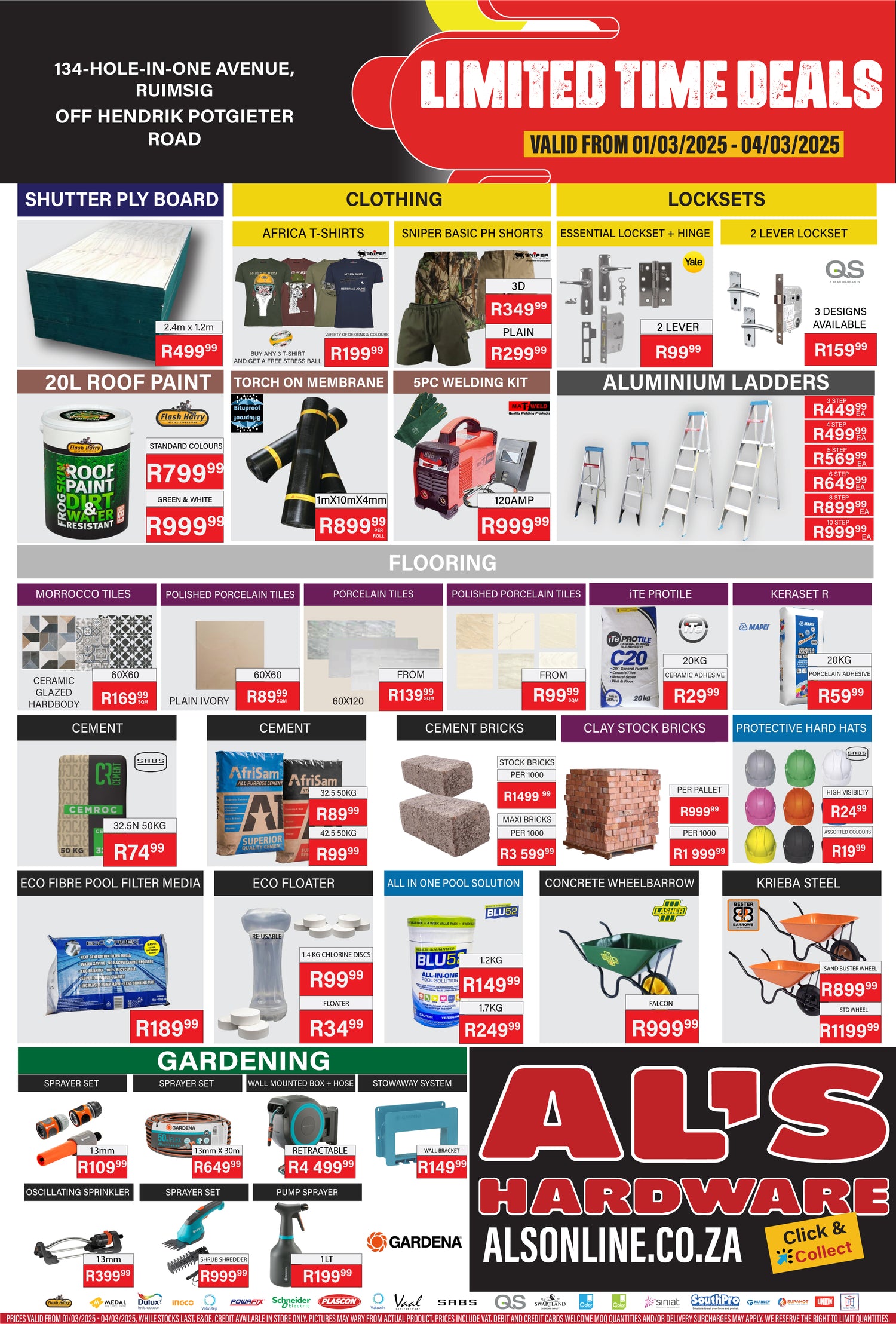 Al's Hardware Promotion