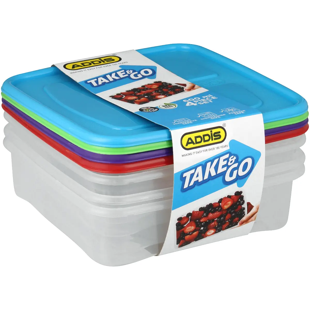 Take & Go 600ml 4 Piece Set | ADDIS – Al's Hardware